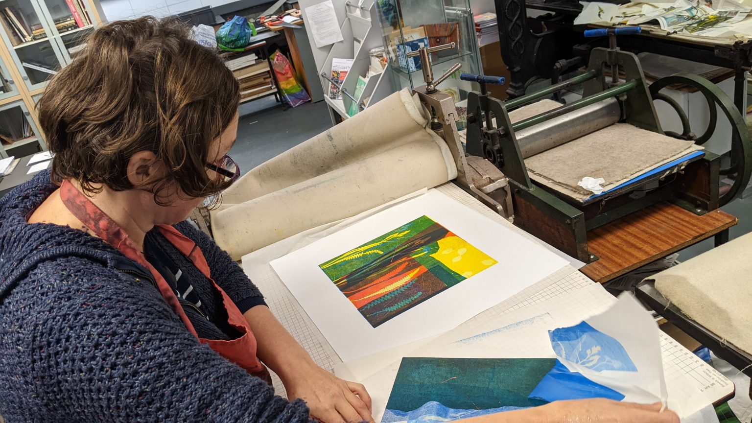 Monotype workshop with Sian Barlow @ SPW – Swansea Printmakers
